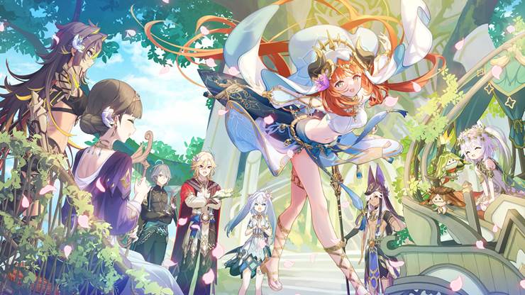 充满愿望的花神诞祭|插画师YOCO_N的迪娜泽黛4K壁纸 | BoBoPic