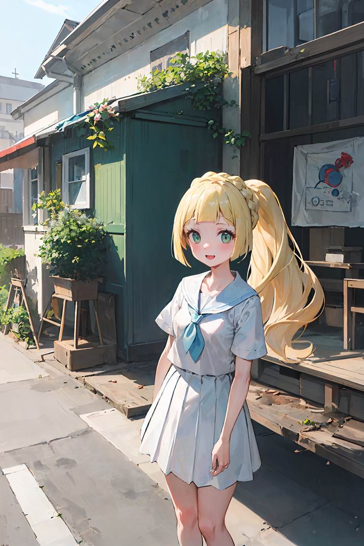 莉莉耶|插画师游々蓝日的AI绘图（宝可梦）插画图片 | BoBoPic