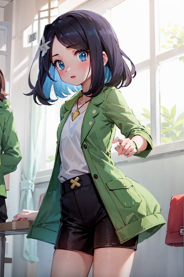 莉子|插画师aki的AI绘图（宝可梦）插画图片 | BoBoPic