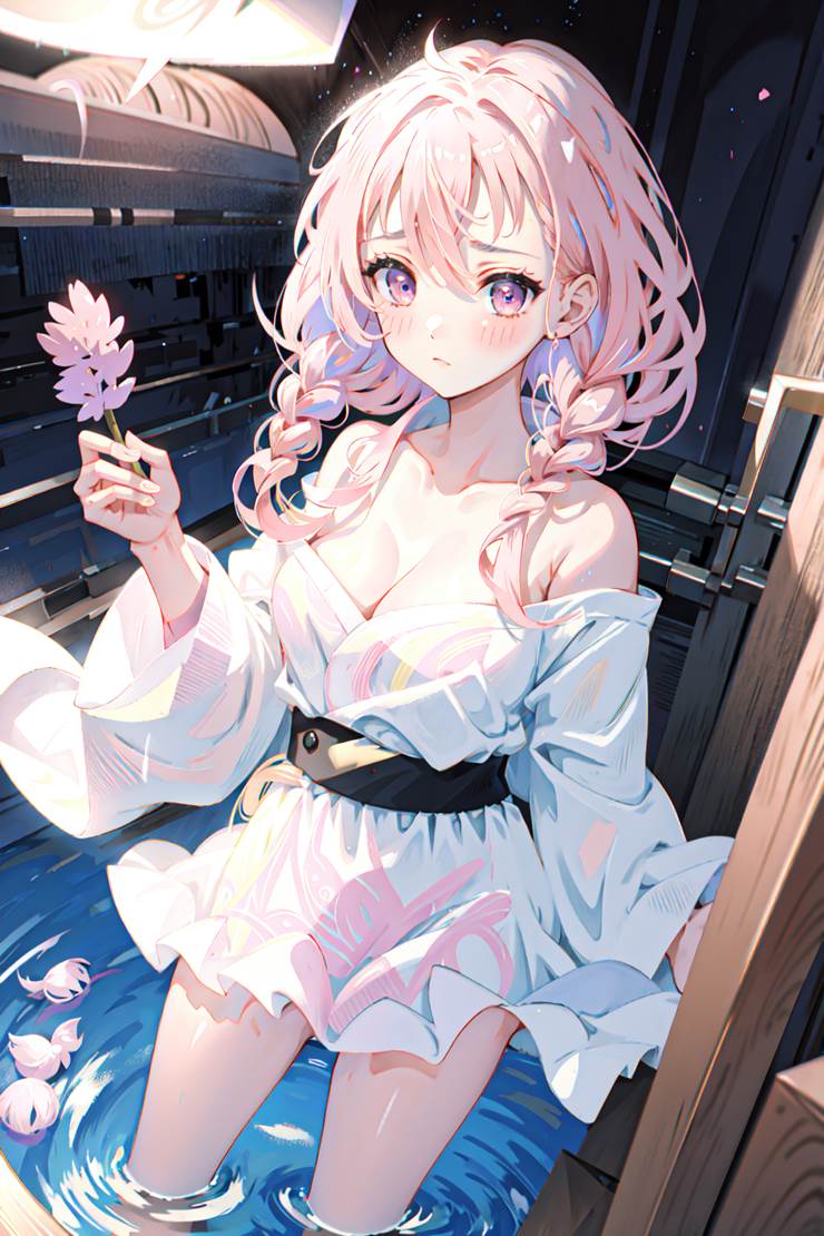 AI-Generated,original works,AI Illustration,girl,Mitsuri Kanroji,Demon Slayer: Kimetsu no Yaiba ...