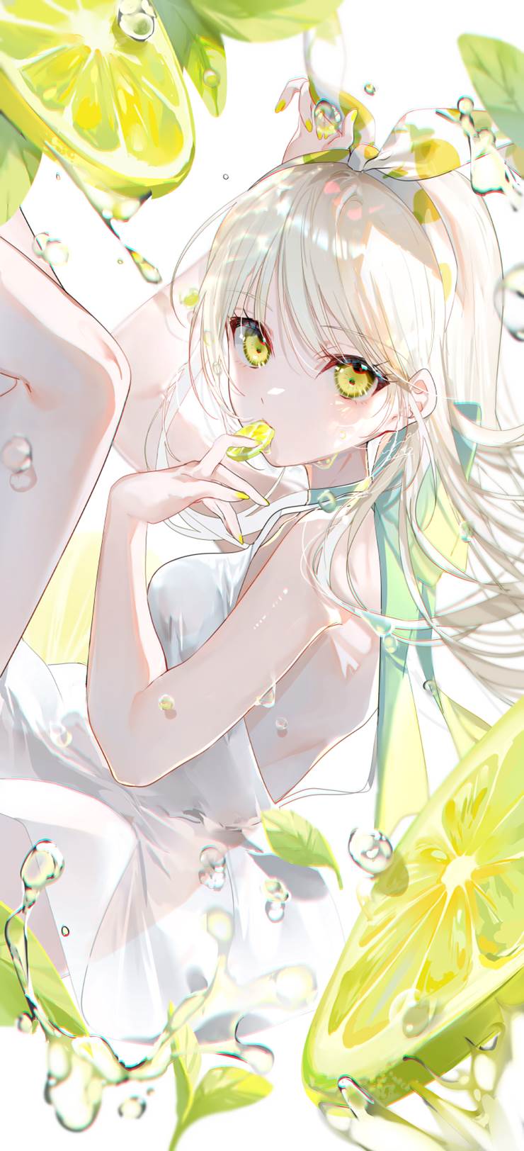 Lemontea|插画师美和野らぐ的柠檬茶插画图片 | BoBoPic