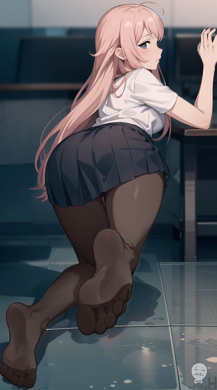 尴尬shy31插画师playh的脚底插画图片 Bobopic