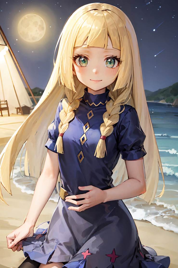 莉莉艾|插画师aki的AI绘图（宝可梦）插画图片 | BoBoPic