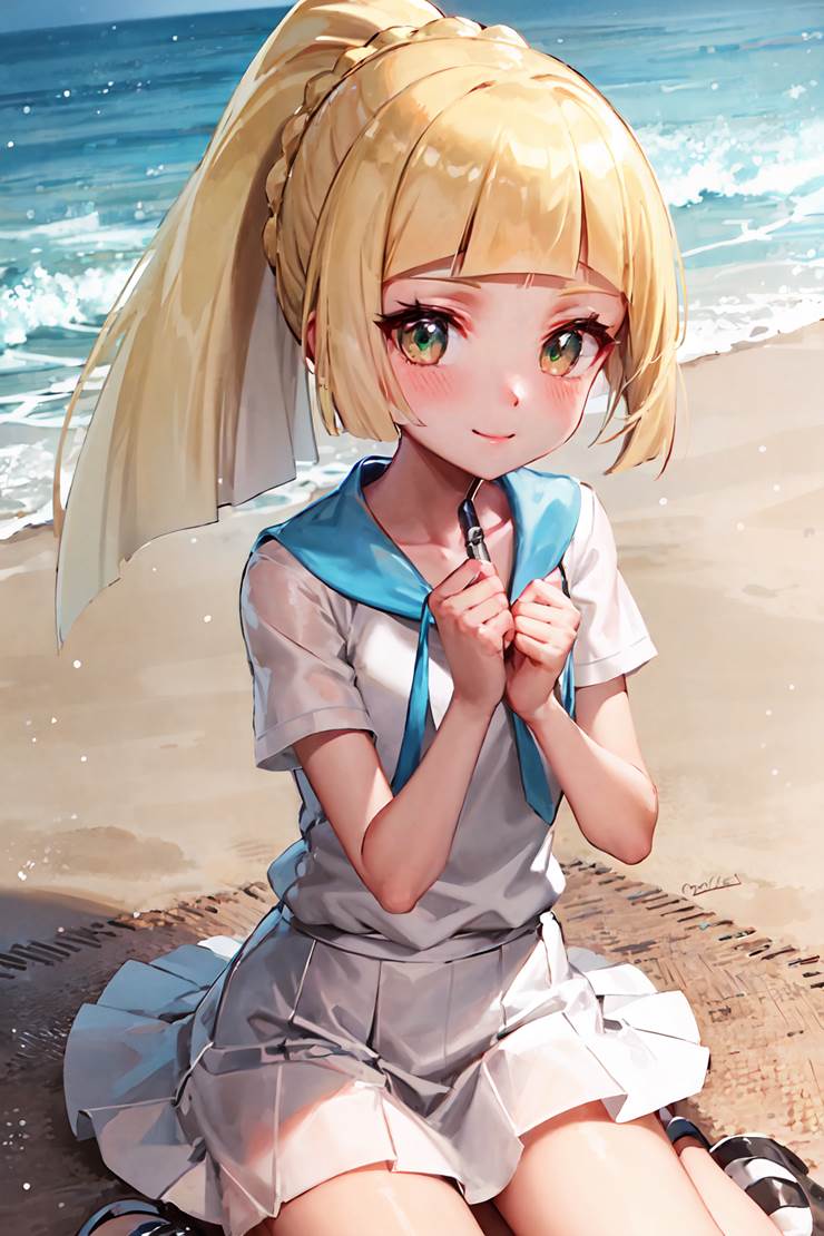 莉莉艾|插画师aki的AI绘图（宝可梦）插画图片 | BoBoPic