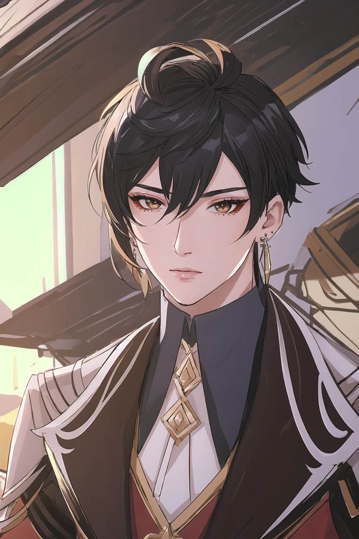 原神|插画师T-Aiki的钟离插画图片 | BoBoPic