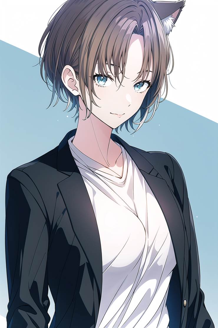 AsakuraTooru-Catears.ver-|插画师绯想天Hisouten的浅仓透AI插画图片 | BoBoPic