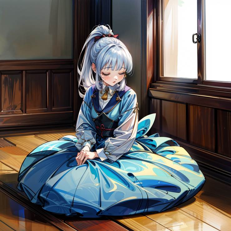 Ayaka_nap|插画师T-Aiki的神里绫华插画图片 | BoBoPic