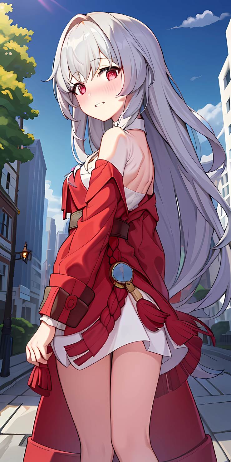 Clara strolling in the City|插画师RagnaXBloodedge的克拉拉插画图片 | BoBoPic