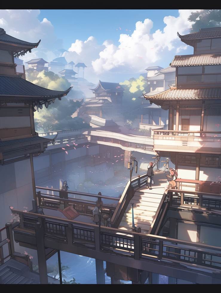 背景|插画师Ram音。的AI绘图插画图片 | BoBoPic