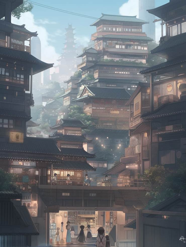背景2|插画师Ram音。的AI绘图插画图片 | BoBoPic
