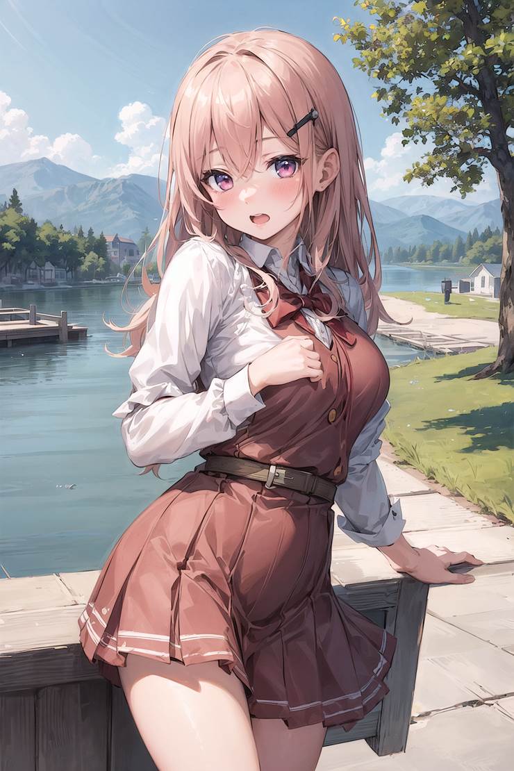 野外教育|插画师mew（みゅぅ）的AI绘图JK少女插画图片 | BoBoPic