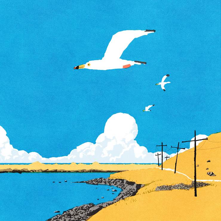 V∧V∧Vv∧vv|插画师饭田研人的海插画图片 | BoBoPic