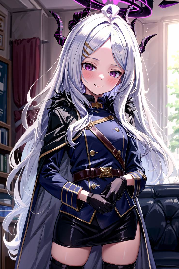 Hina|插画师Shaiona的AI绘图（碧蓝档案）插画图片 | BoBoPic