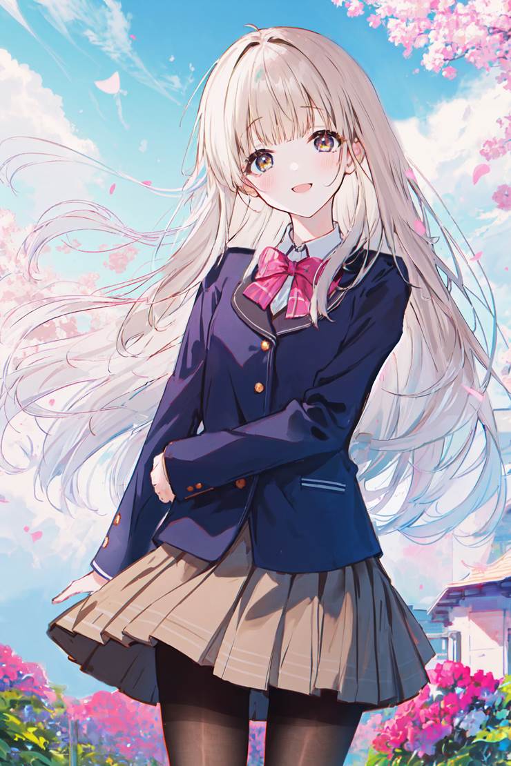 AI 画作,young girl,Mahiru Shiina,女高中生,uniform,关于邻家的天使大人不知不觉把我惯成了废人这档子事, - sola'illustration ...