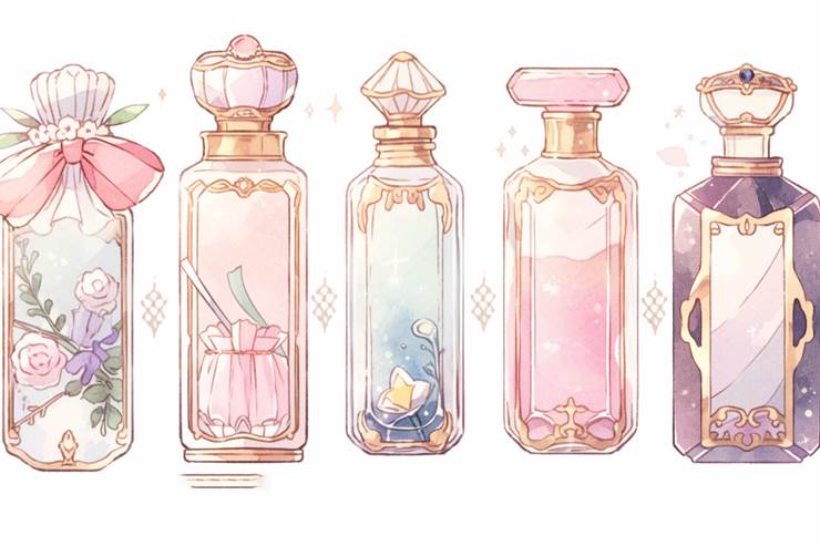 香水|插画师mio的AI风景插画图片 | BoBoPic