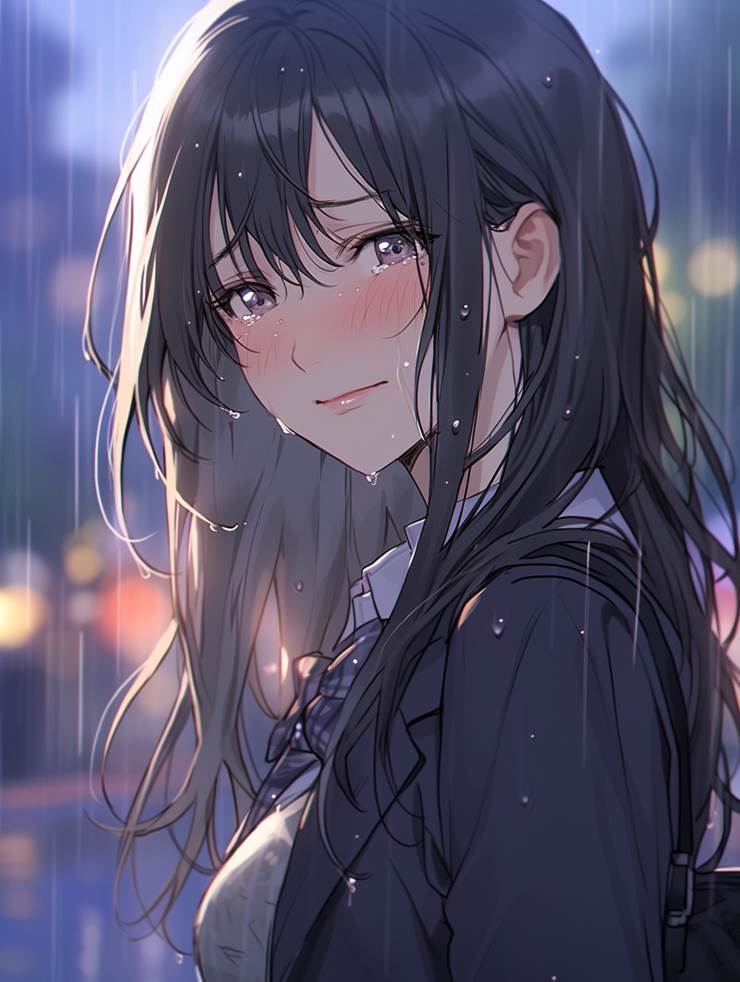 .. 我们分手吧... ...”|插画师Ram音。的AI绘图插画图片 | BoBoPic