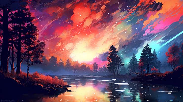 无数个夜晚|插画师Uomi的风景插画图片 | BoBoPic