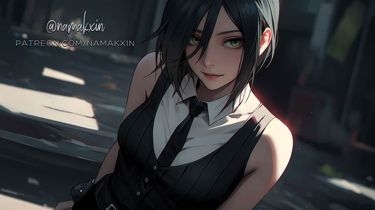 (P01E8) Reze|插画师namakxin的电锯人（AI绘图）插画图片 | BoBoPic