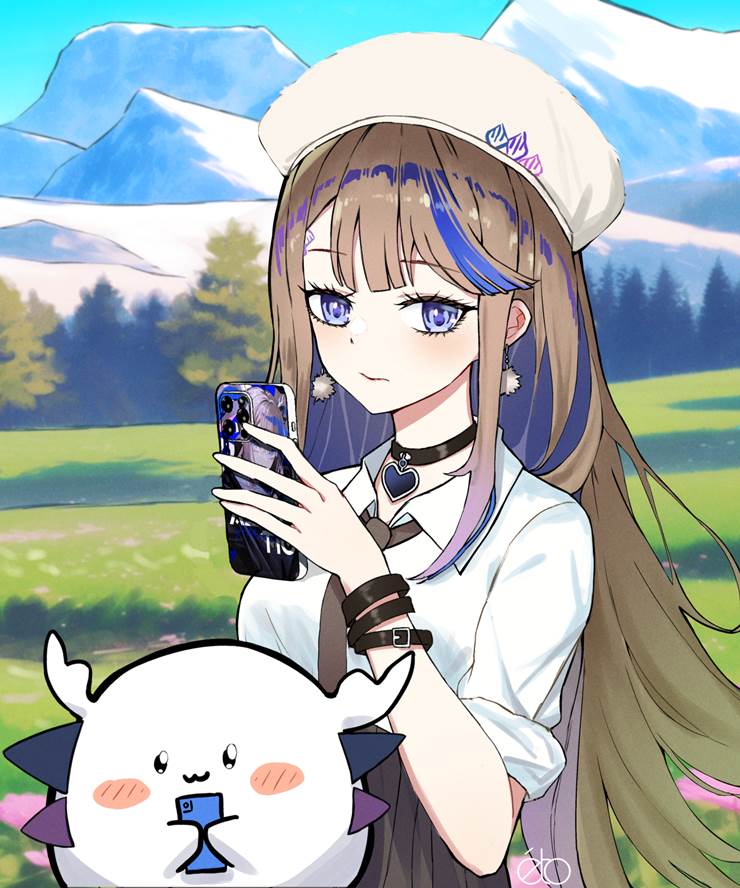 Airi(Kanna)|插画师eto的蓝璃かんな插画图片 | BoBoPic