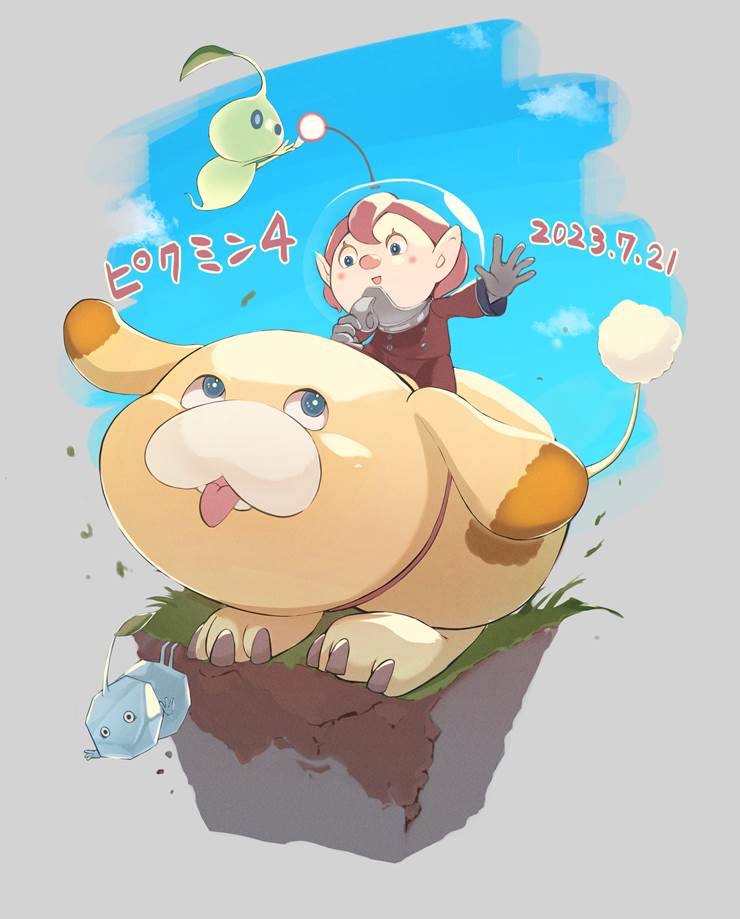 2023.7.21快来|插画师番ノ渡的皮克敏插画图片 | BoBoPic