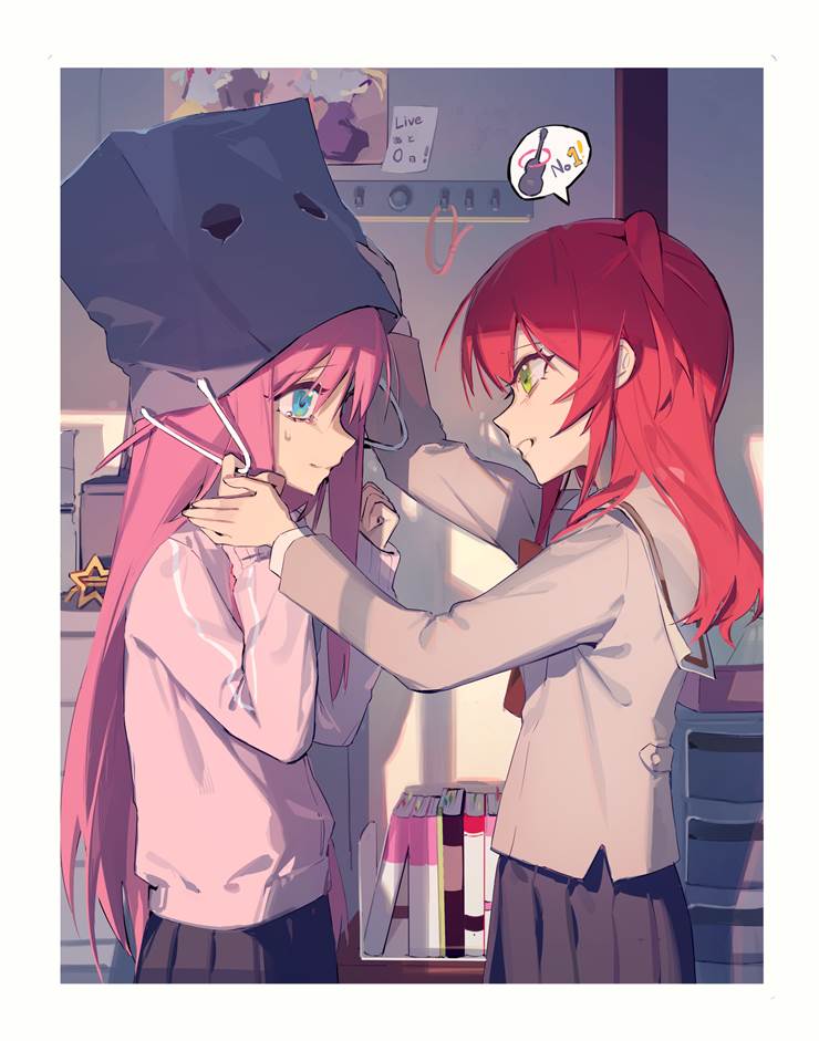 Live当天|插画师Nyansky-M的喜多郁代插画图片 | BoBoPic