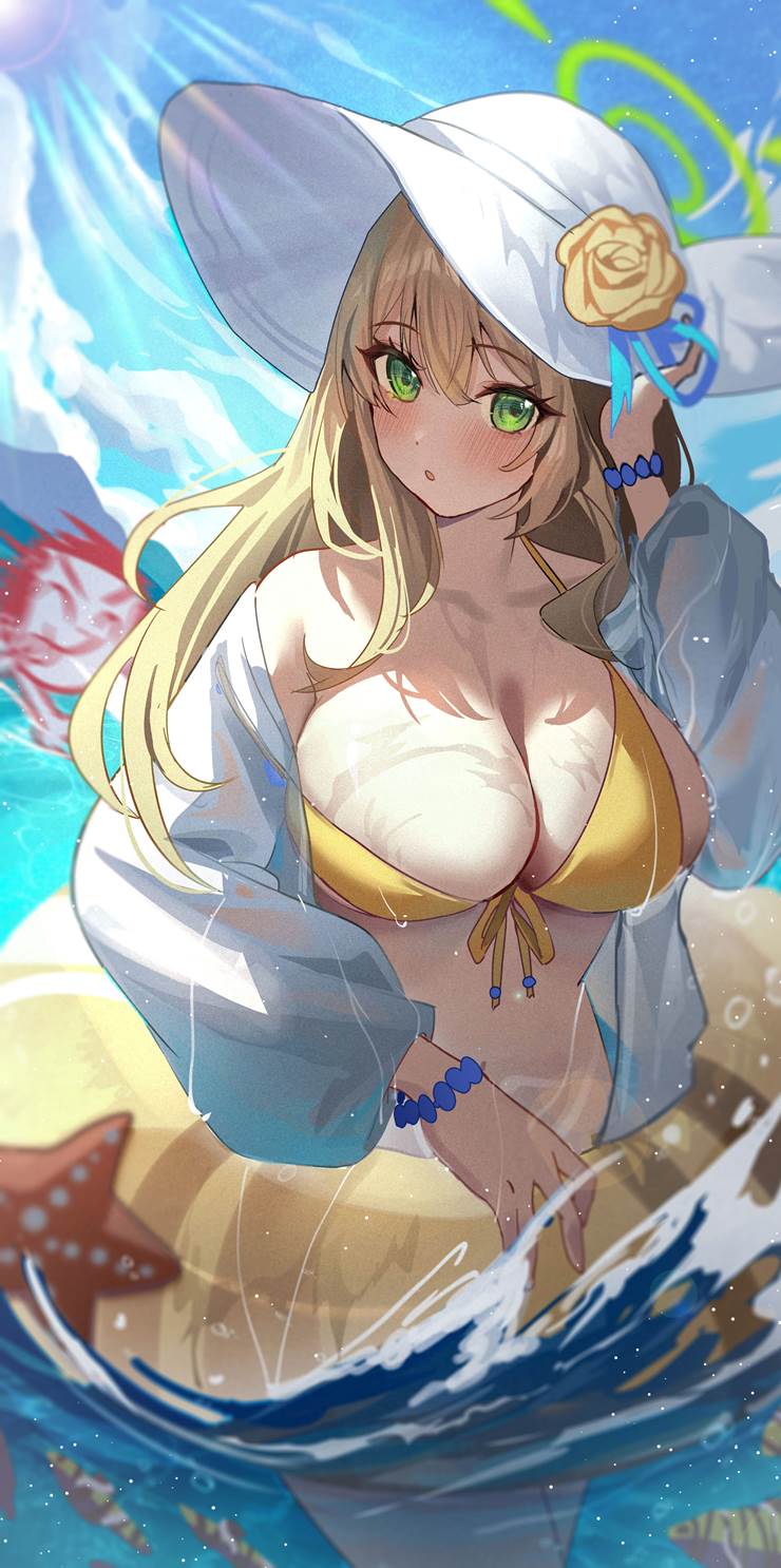 碧蓝档案 插画师碳酸的十六夜野乃美插画图片 Bobopic