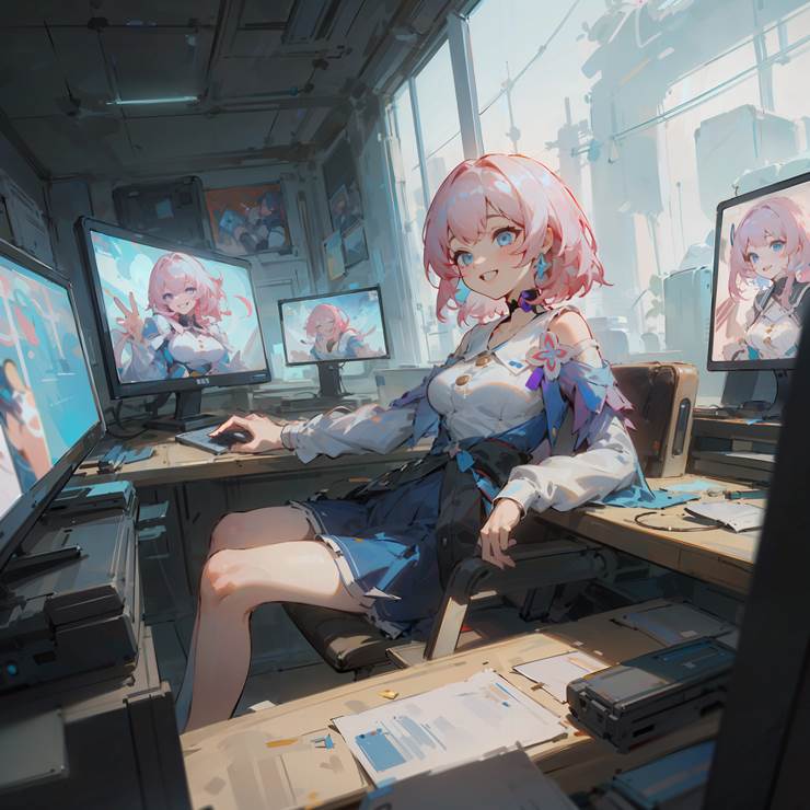 推理小说的连载开始了|插画师T-Aiki的三月七插画图片 | BoBoPic