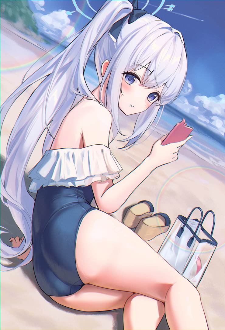 泳装宫子|插画师tem的碧蓝档案插画图片 | BoBoPic