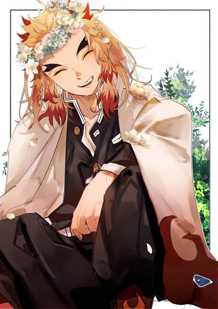 幸せに笑ってくれていたら[R5.11.21差し替え]|pixiv画师なまとくら的炼狱杏寿郎插画图片 | BoBoPic