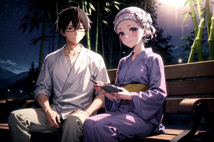 过去と现在|插画师Rひつじ的星野瑠美衣插画图片 | BoBoPic