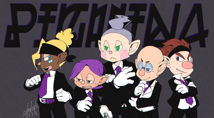 Pi 4 log ※自机注意|插画师廿乐くろっくす。的皮克敏插画图片 | BoBoPic