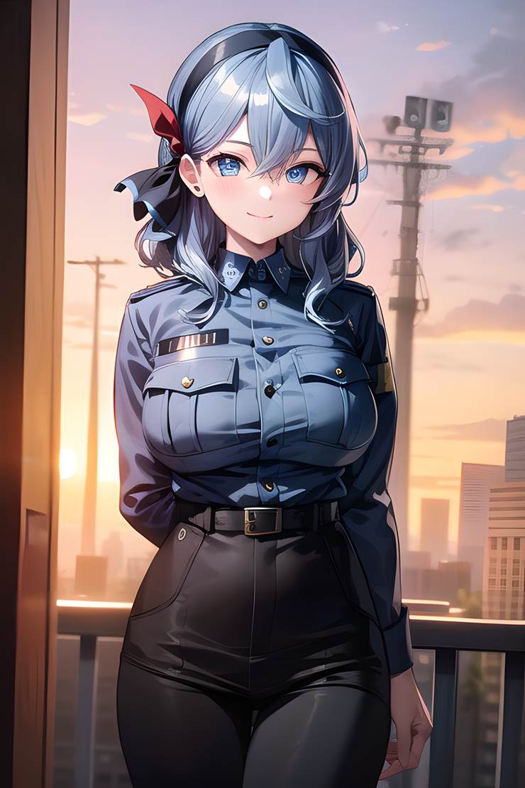 天雨女警ver|插画师クローバー的天雨亚子插画图片 | BoBoPic