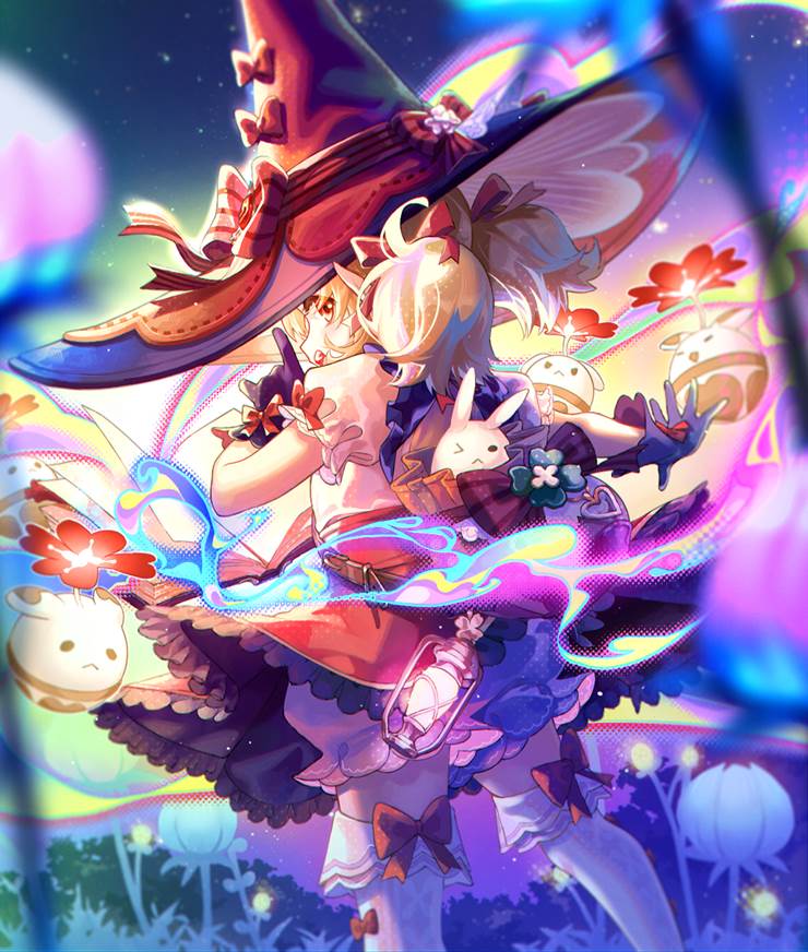 总有一天会变成妈妈这样的大魔女|插画师YOCO_N的可莉插画图片 | BoBoPic