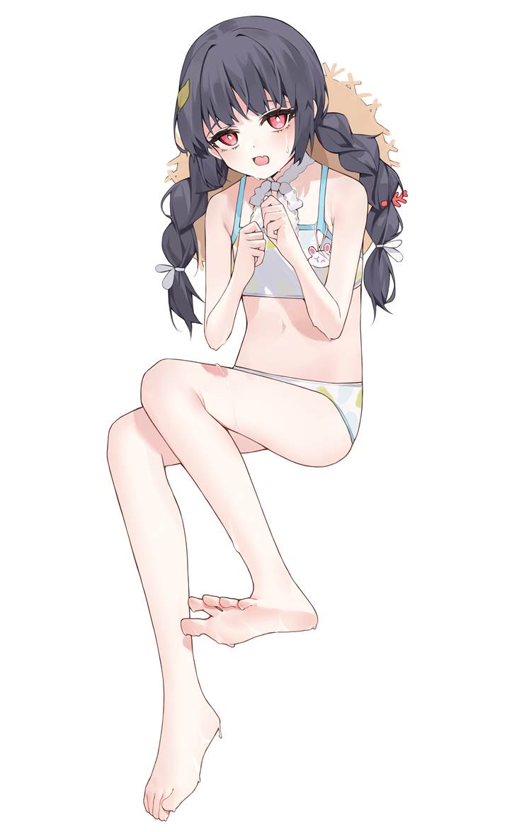 脚指|插画师咲凛玖的霞泽美游插画图片 | BoBoPic