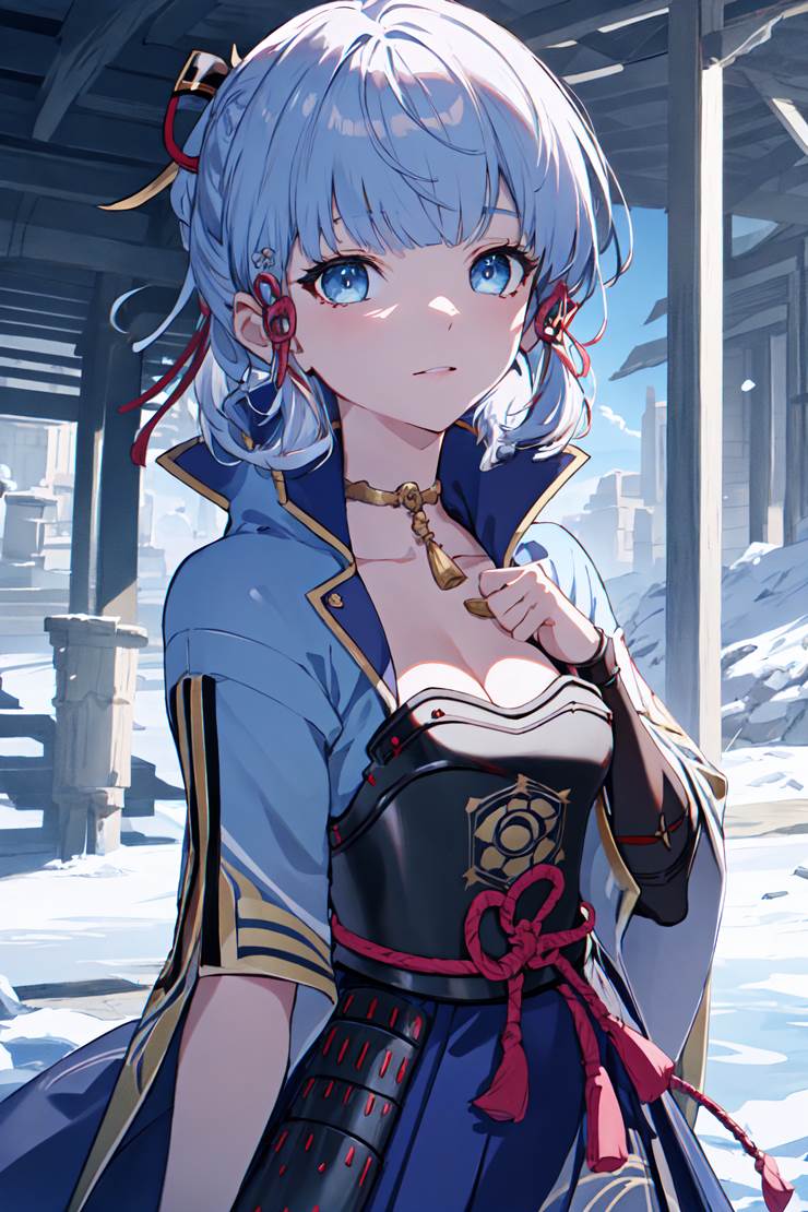 Kamisatoayaka插画师绯想天hisouten的神里绫华ai插画图片 Bobopic