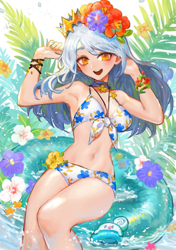 罐罐夏季泳装|插画师空缶王的泳装插画图片 | BoBoPic