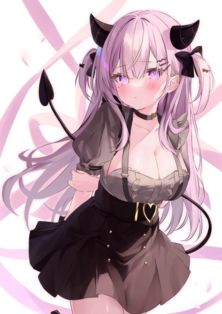 pixiv壁纸|插画师はくあ的恶魔娘插画图片 | BoBoPic