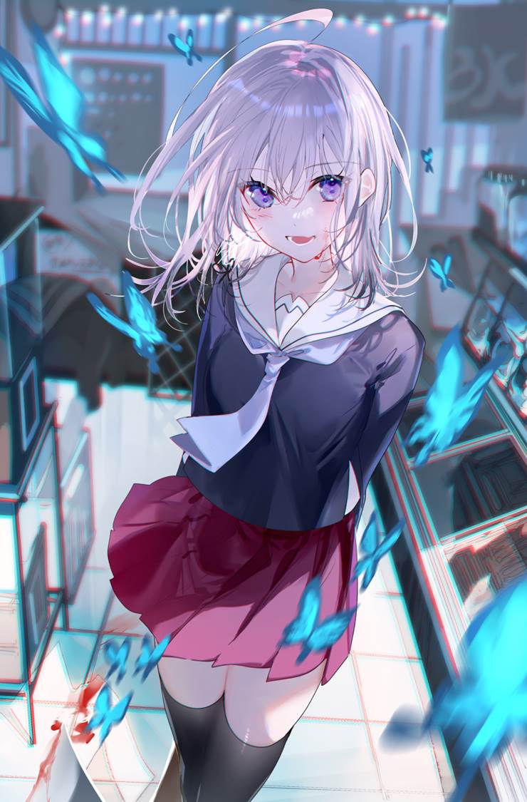 girl,silver hair,original 5000+ bookmarks, - 美和野らぐ 3/28初画集'illustration - PixivBox