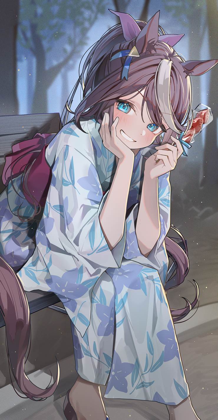 浴衣泰奥|插画师にんげんまめ1日目东サ56a的东海帝皇插画图片 | BoBoPic