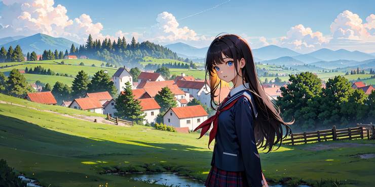 少女|插画师BreathOven的AI绘图插画图片 | BoBoPic