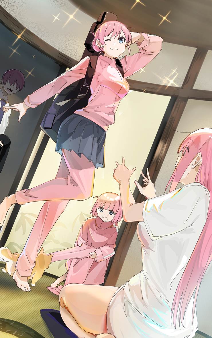 后藤家の日常|插画师ふに无9的后藤一里插画图片 | BoBoPic