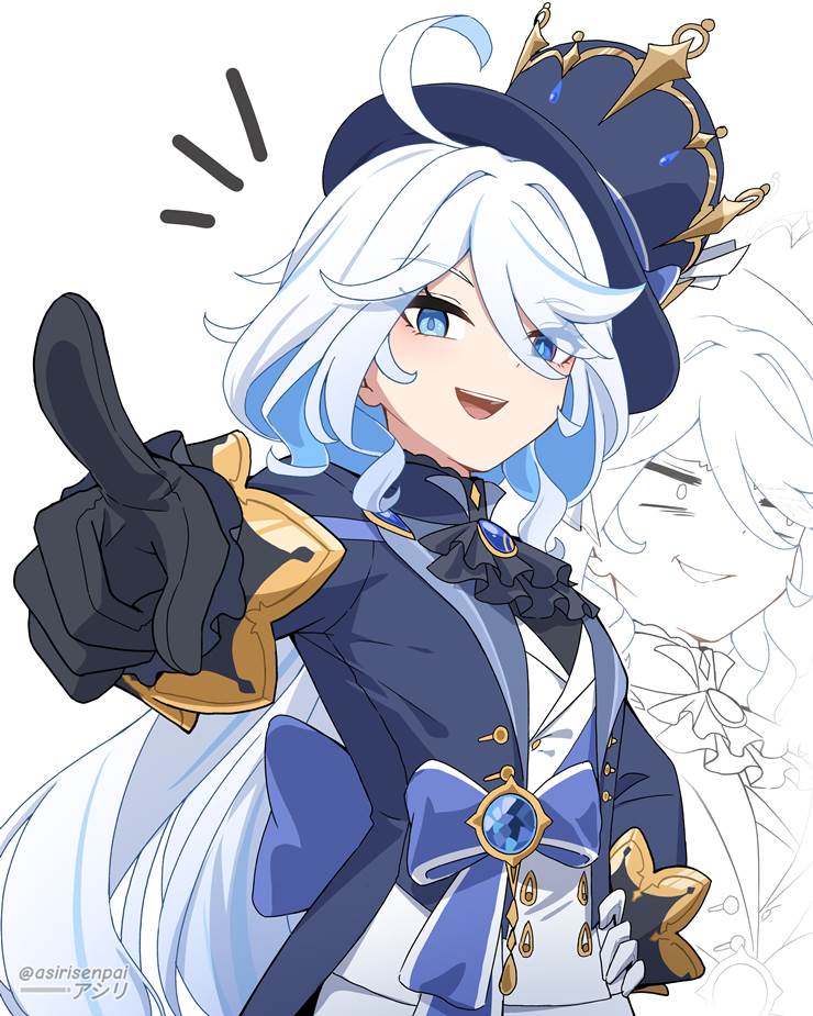 Furina|插画师AsiriSenpai的芙卡洛斯插画图片 | BoBoPic