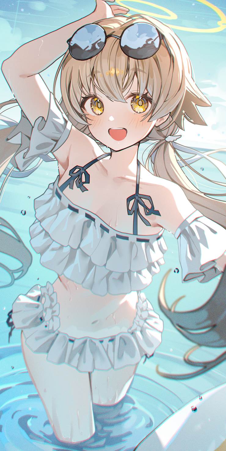 泳装姬芙美|插画师にんげんまめ1日目东サ56a的阿慈谷日步美插画图片 | BoBoPic