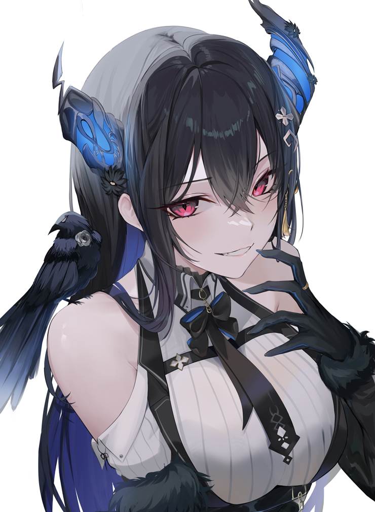 Nerissa Ravencroft,Hololive,virtual youtuber,Hololive EN,clothed breasts, - OniKanzei ...