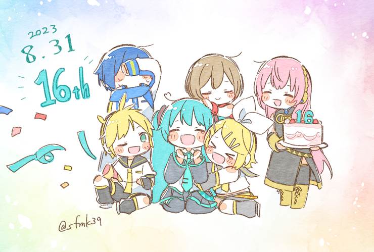 hatsune miku,6 characters of Crypton,Vocaloid 1000+ bookmarks, - Sa-fu'illustration - PixivBox