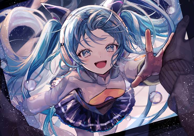 与你相遇,这样的梦 插画师pipi的初音未来插画图片 Bobopic