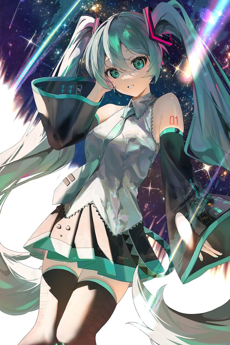 HappyBirthday|插画师角间ある的初音ミク16周年插画图片 | BoBoPic