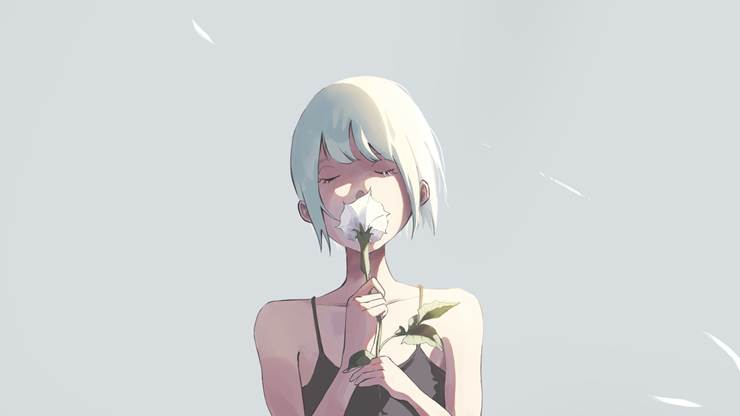 插画,原创,young girl,flower,Original 300+ bookmarks, - Taizo'illustration - PixivBox