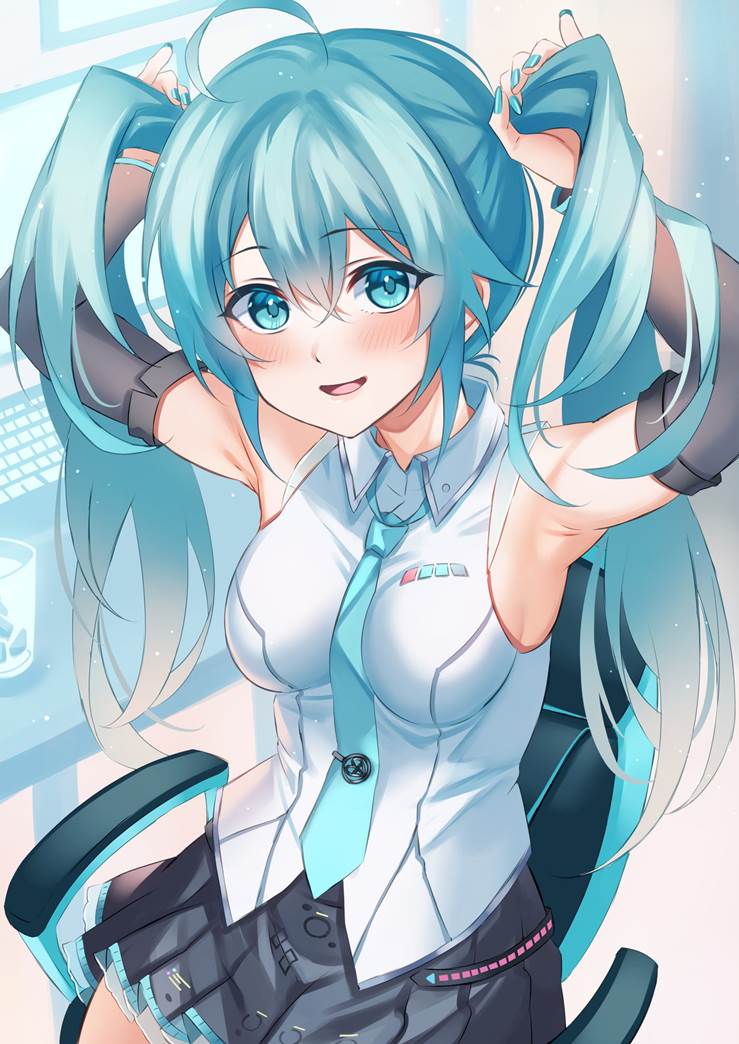 腋下,初音未来,初音ミクV图片|尺寸1179x1664 | BoBoPic