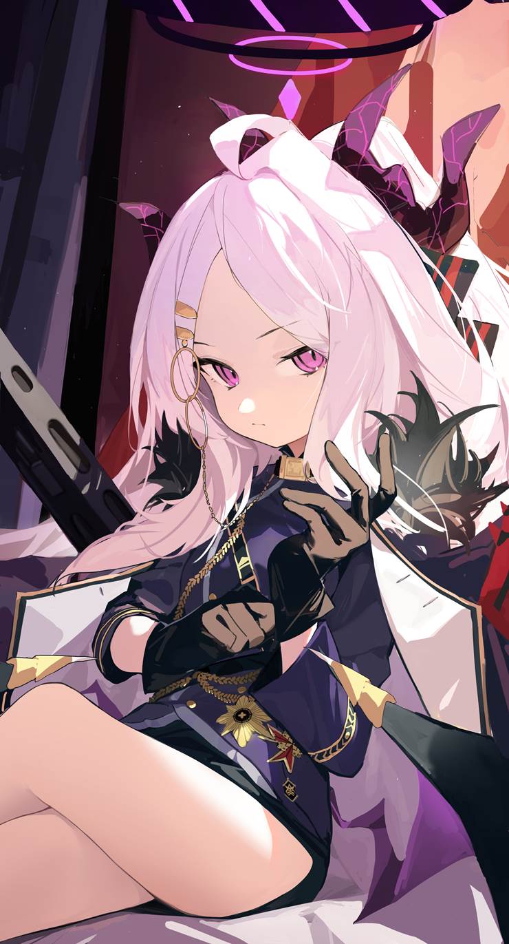 hina|插画师神奇的9君的碧蓝档案插画图片 | BoBoPic